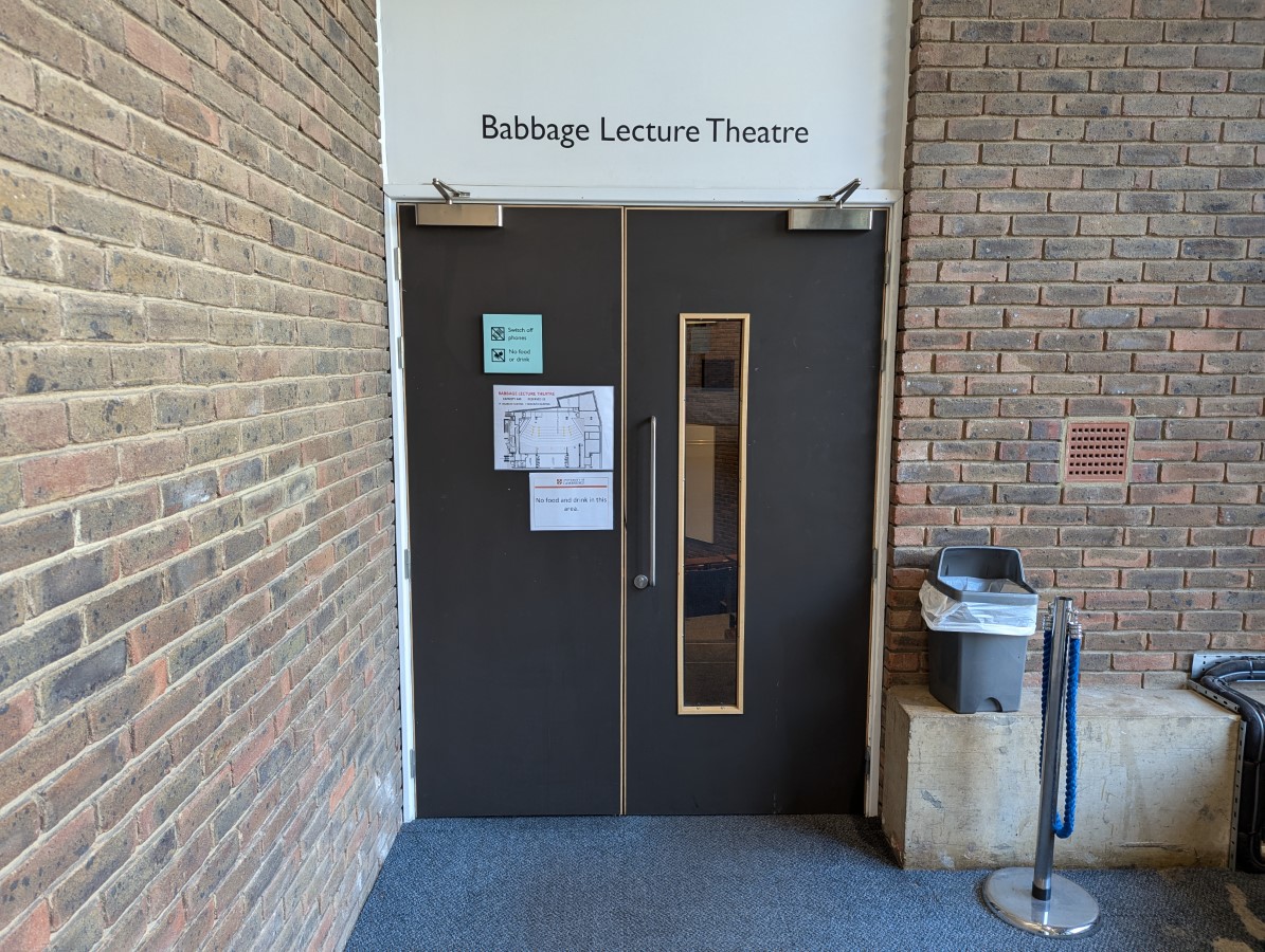 Babbage Lecture Theatre (David Attenborough Building) | AccessAble