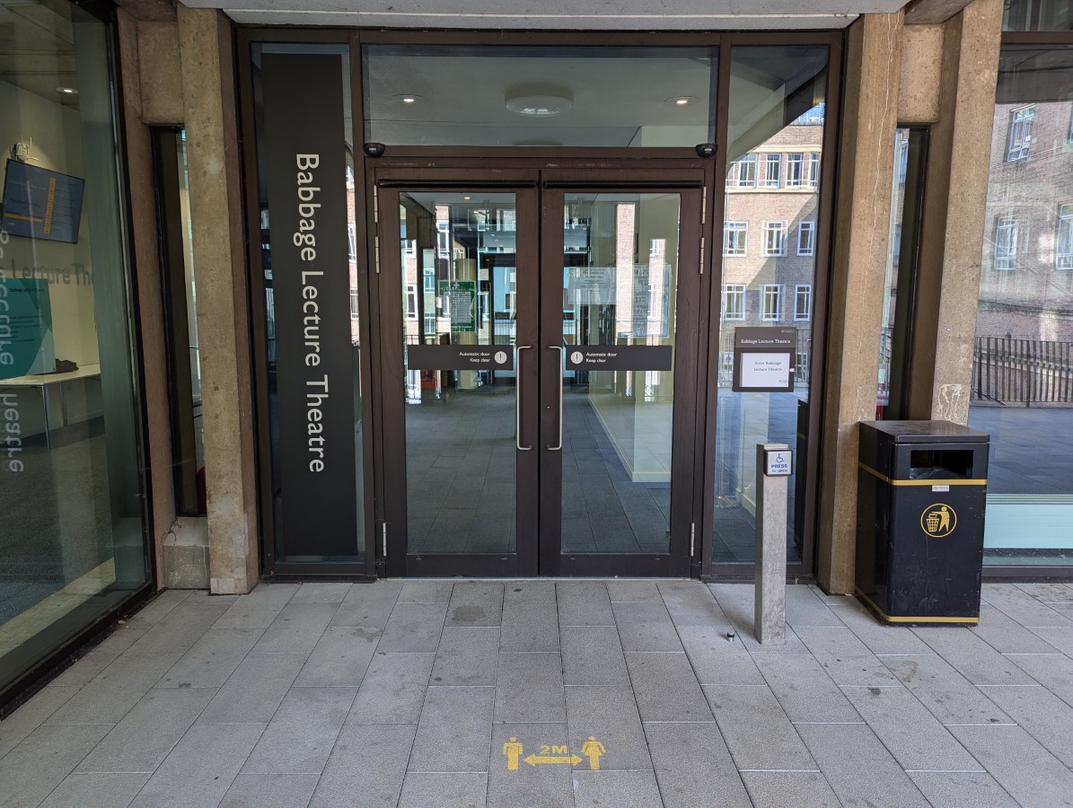 Babbage Lecture Theatre (David Attenborough Building) | AccessAble
