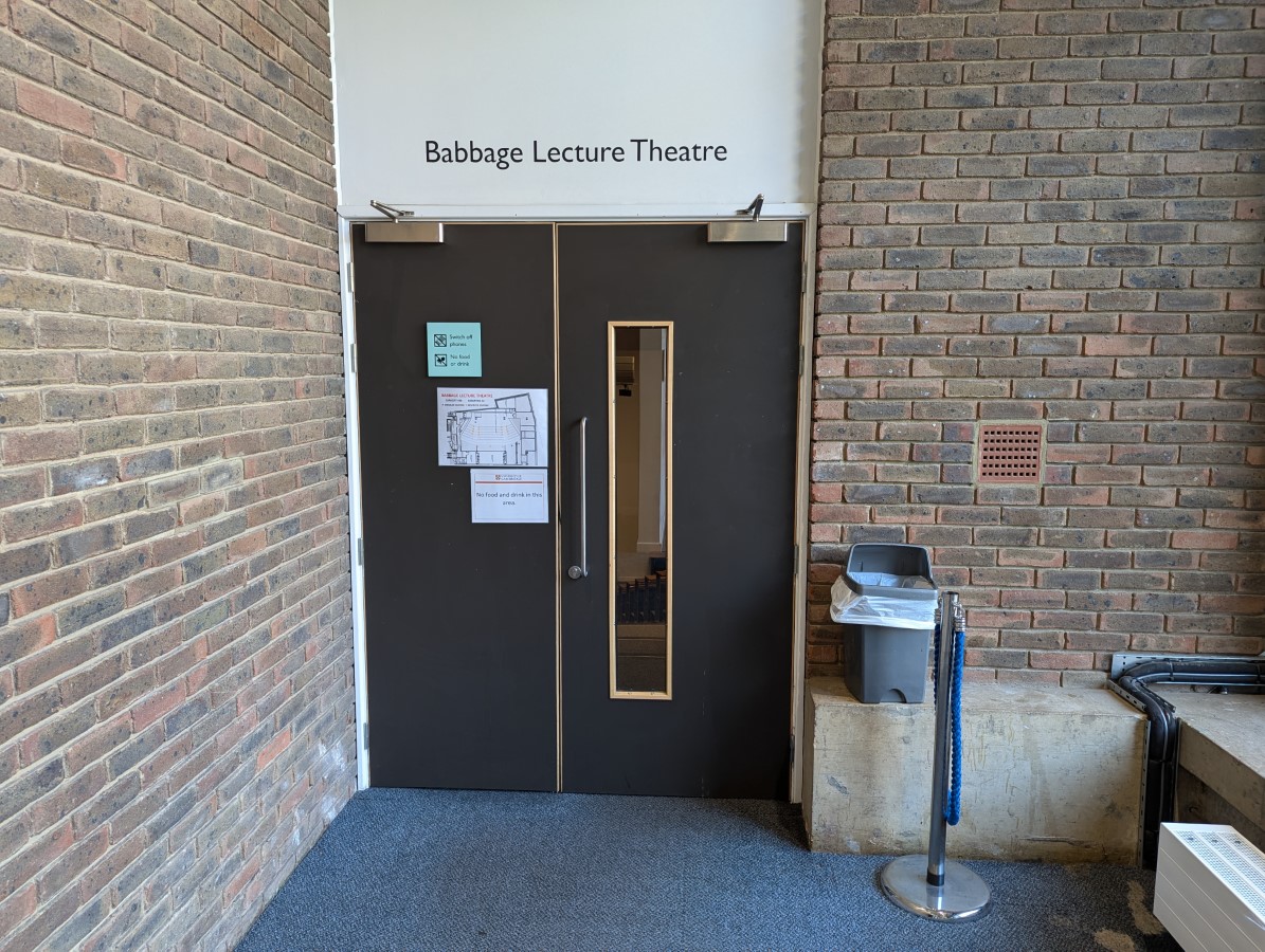 Babbage Lecture Theatre (David Attenborough Building) | AccessAble