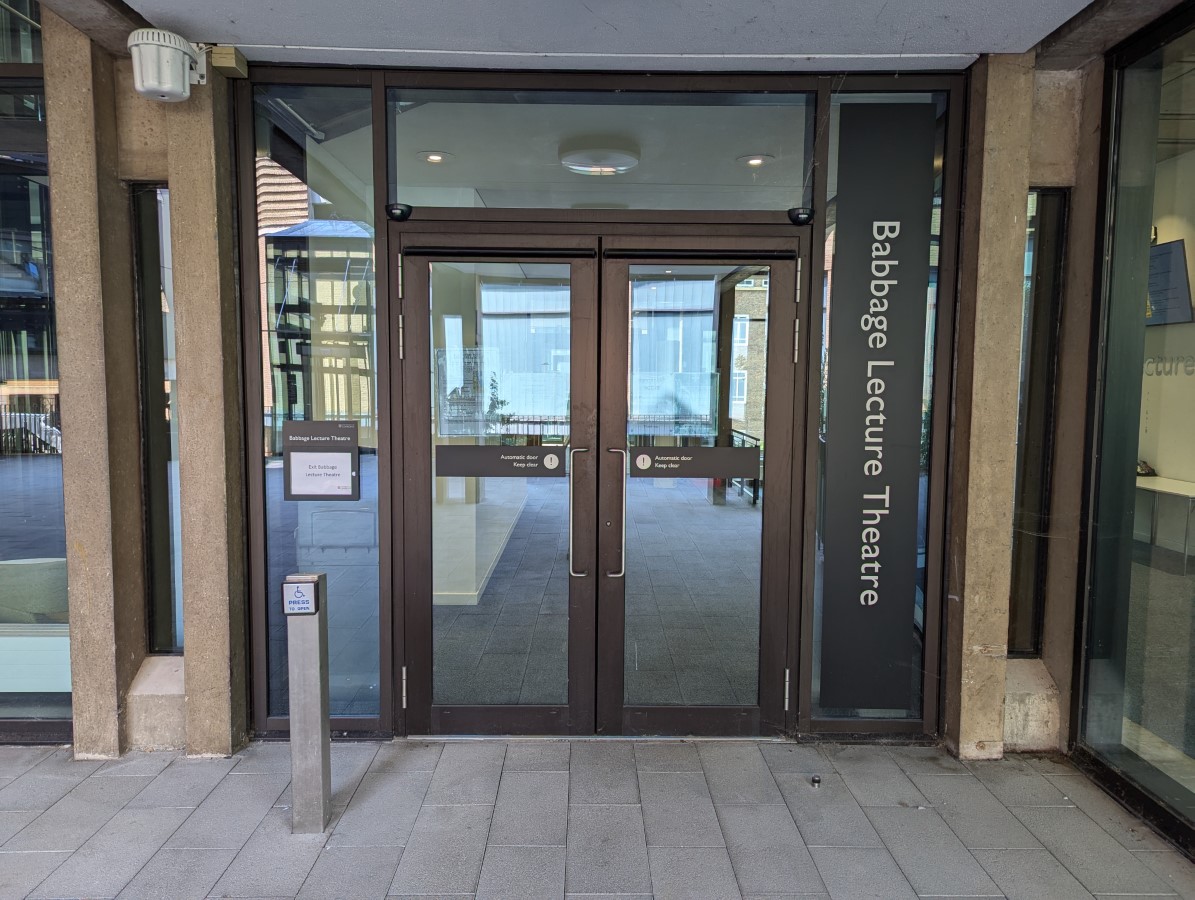 Babbage Lecture Theatre (David Attenborough Building) | AccessAble