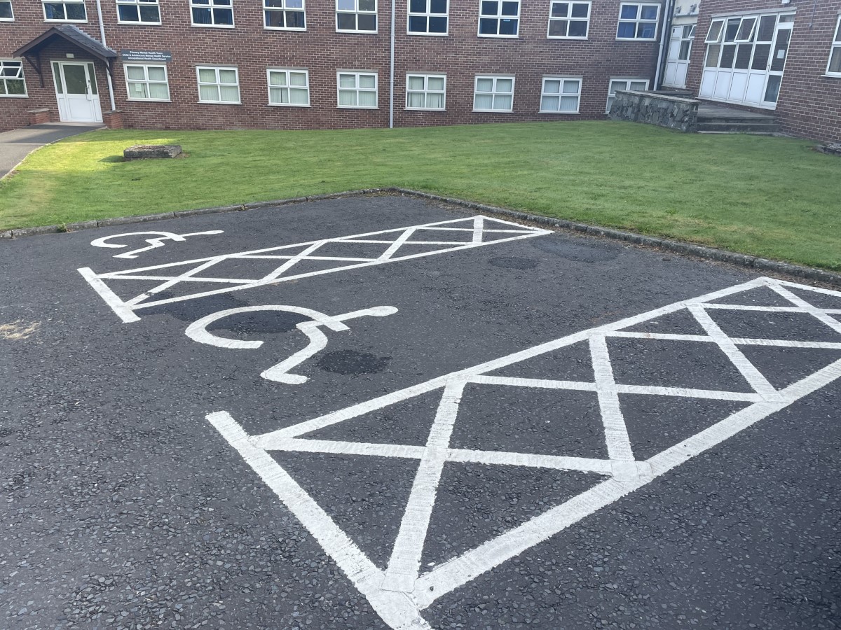 Parking at Downshire Hospital | AccessAble
