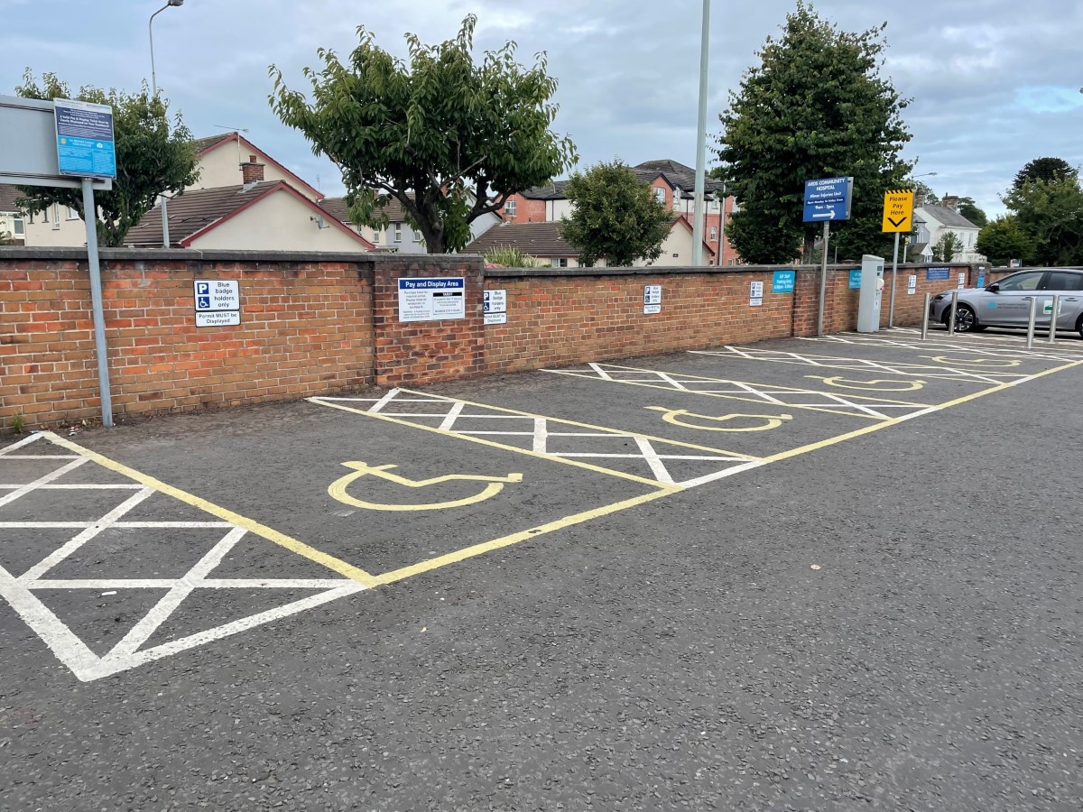 Parking at Ards Community Hospital | AccessAble