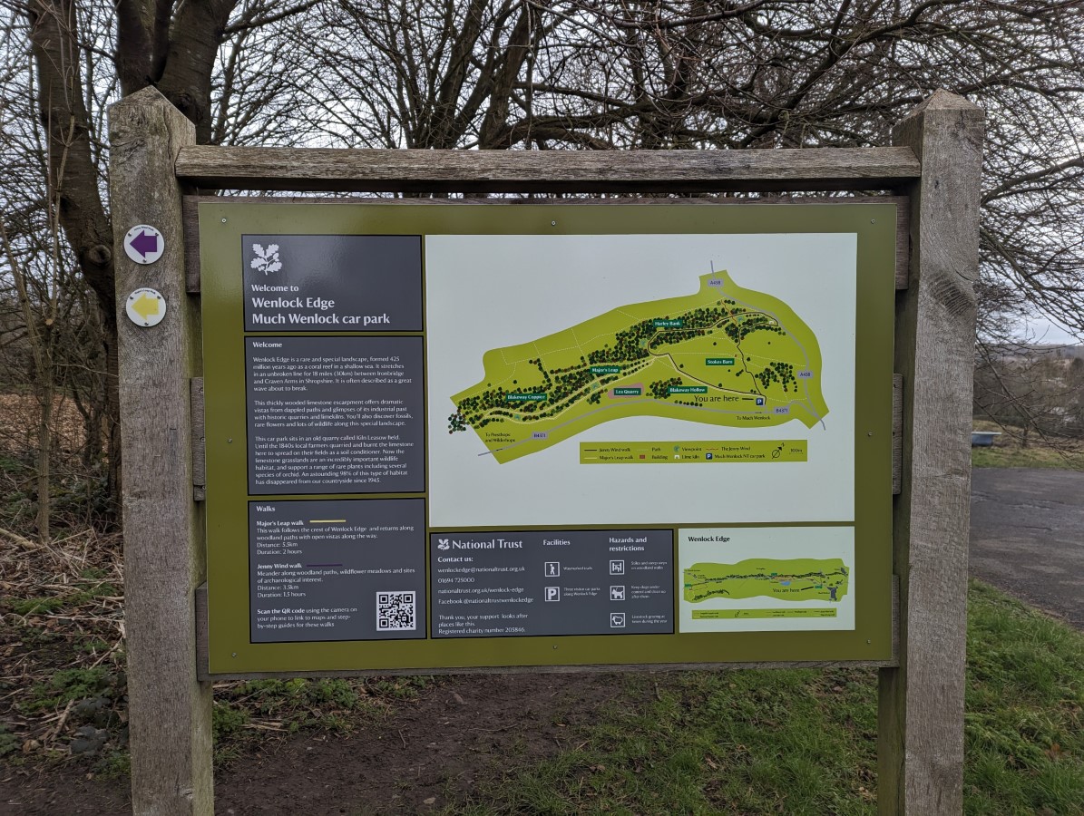 Wenlock Edge - Much Wenlock Car Park | AccessAble