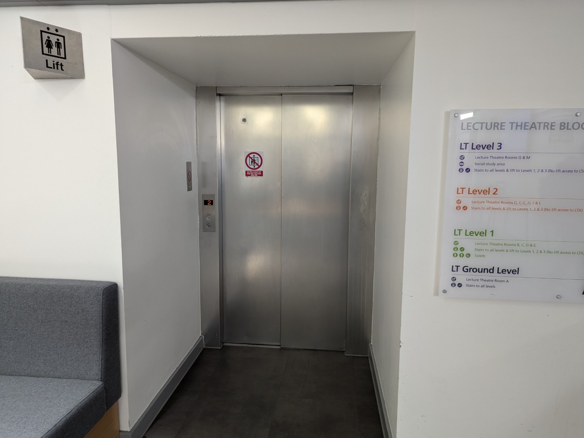 Lecture Theatre Block (Block LT) - Alternative Routes when Lift not ...