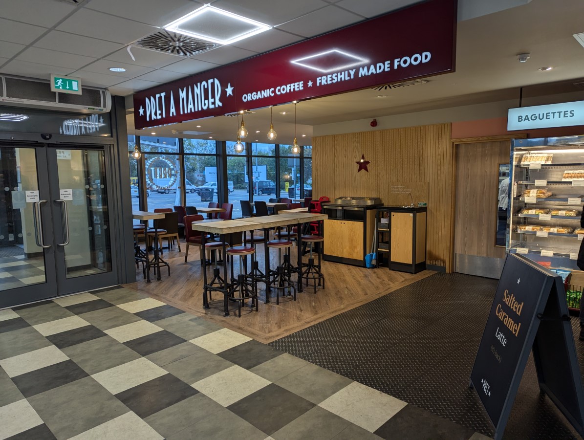Pret A Manger - M5 - Exeter Services - Moto | AccessAble