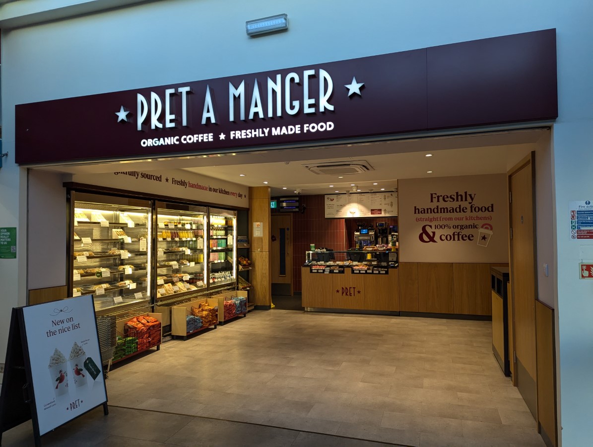 Pret A Manger - M6 - Lancaster Services - Northbound - Moto | AccessAble