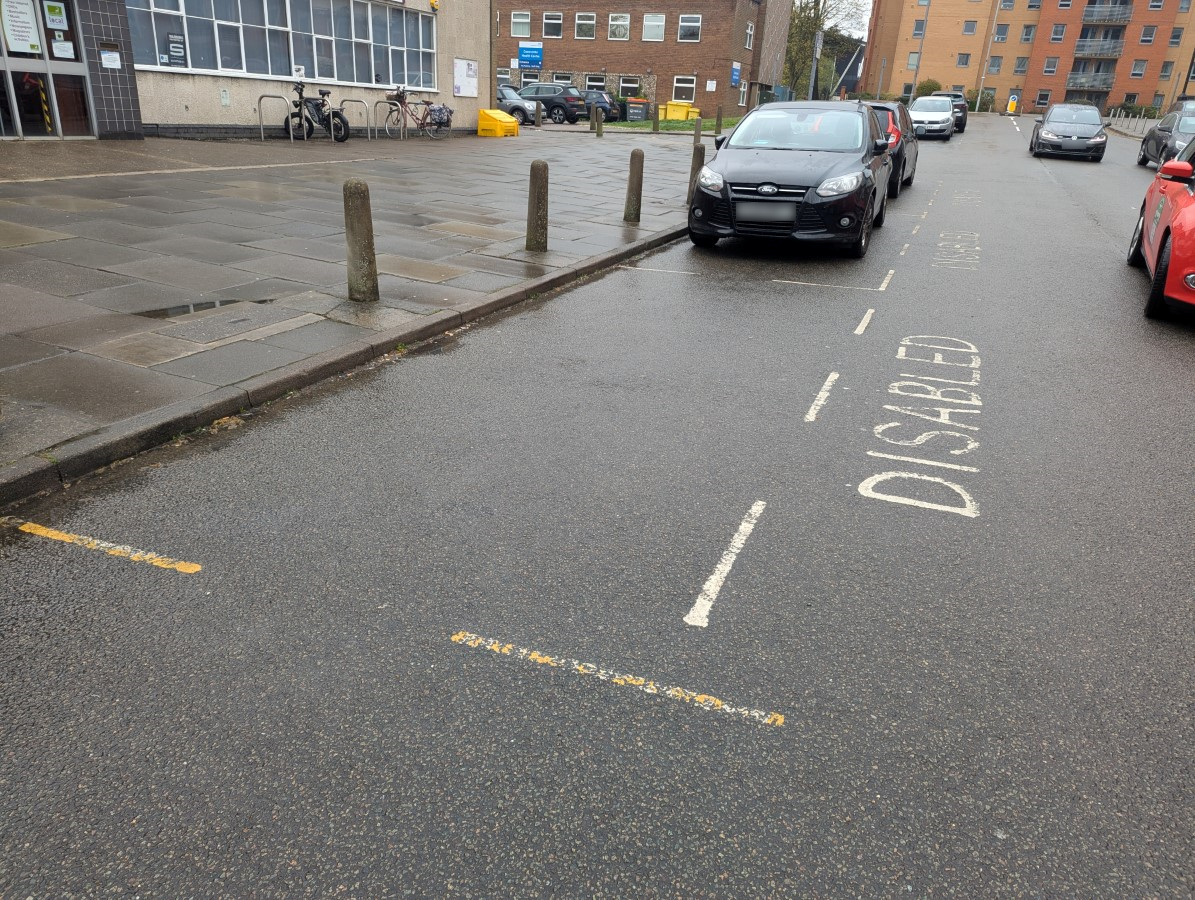 Route from Southgate Road On Street Blue Badge Parking to Danestrete ...