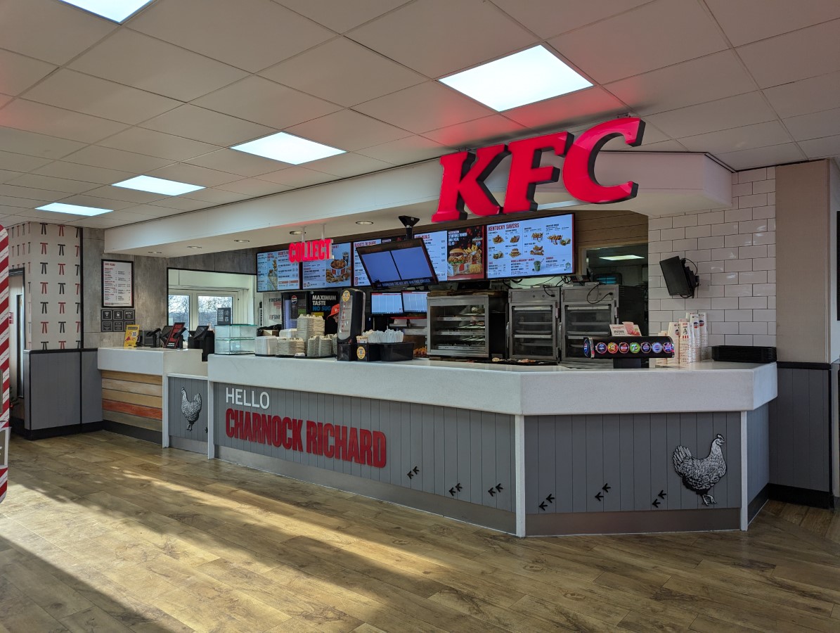 KFC - M6 - Charnock Richard Services - Northbound and Southbound ...