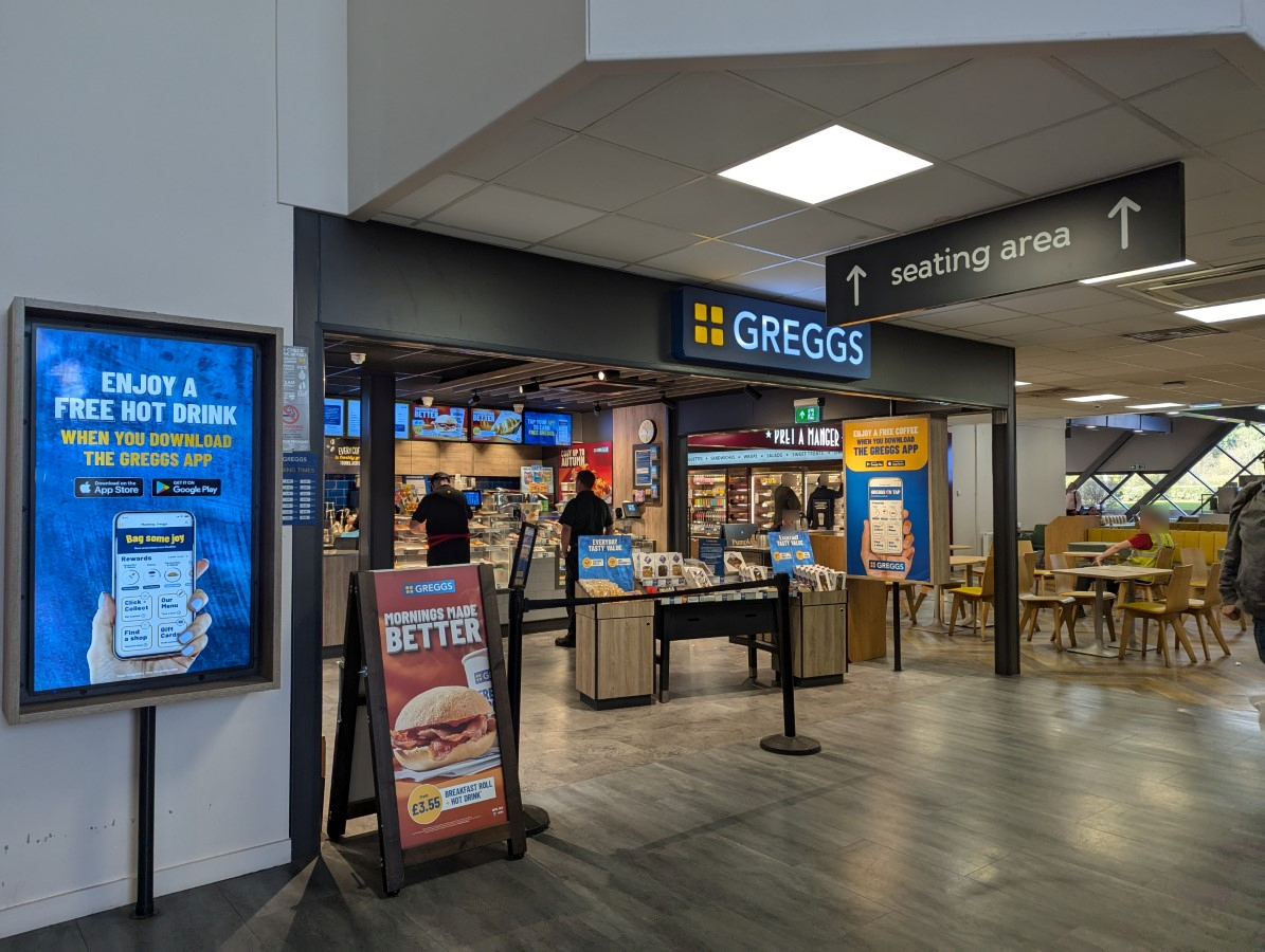 Greggs - M62/A1(M) - Ferrybridge Services - Moto | AccessAble